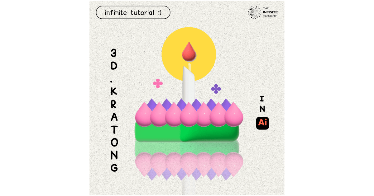 How to design 3D Kratong in illustrator 🎨 | infinite tutorial #EP6 | Thinkster